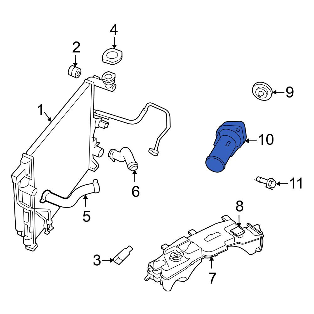 Dodge OE 53020887AD - Engine Coolant Thermostat Housing
