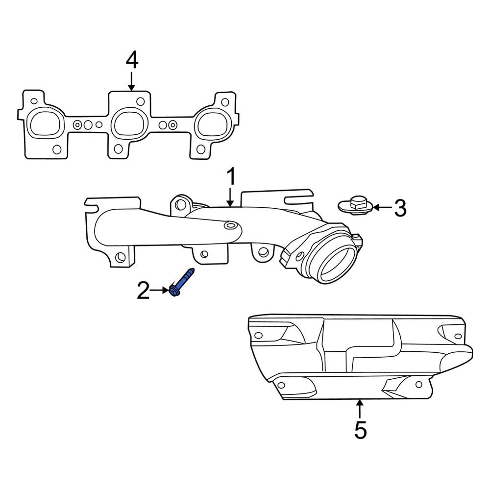 Dodge OE 6507746AA - Exhaust Manifold Bolt