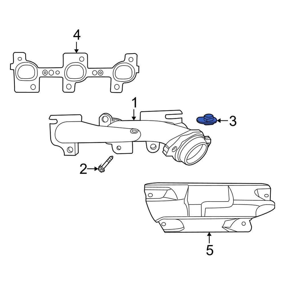 Dodge OE 6508220AA - Exhaust Manifold Stud