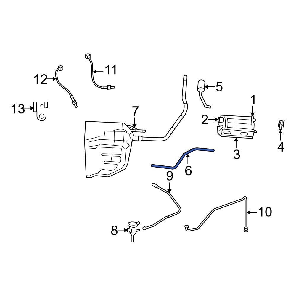 Dodge OE 52109788AG - Evaporative Emissions System Lines