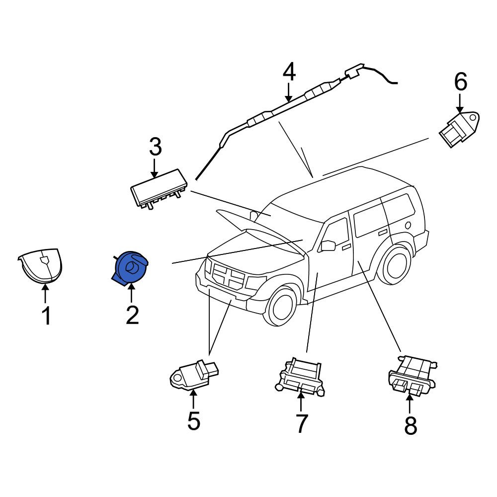 Dodge OE 5156106AG - Air Bag Clockspring