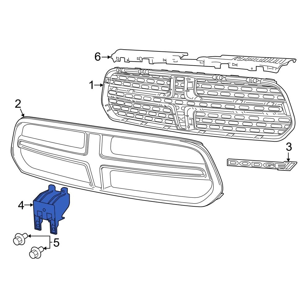 Dodge OE 68227833AA - Front Grille Reinforcement