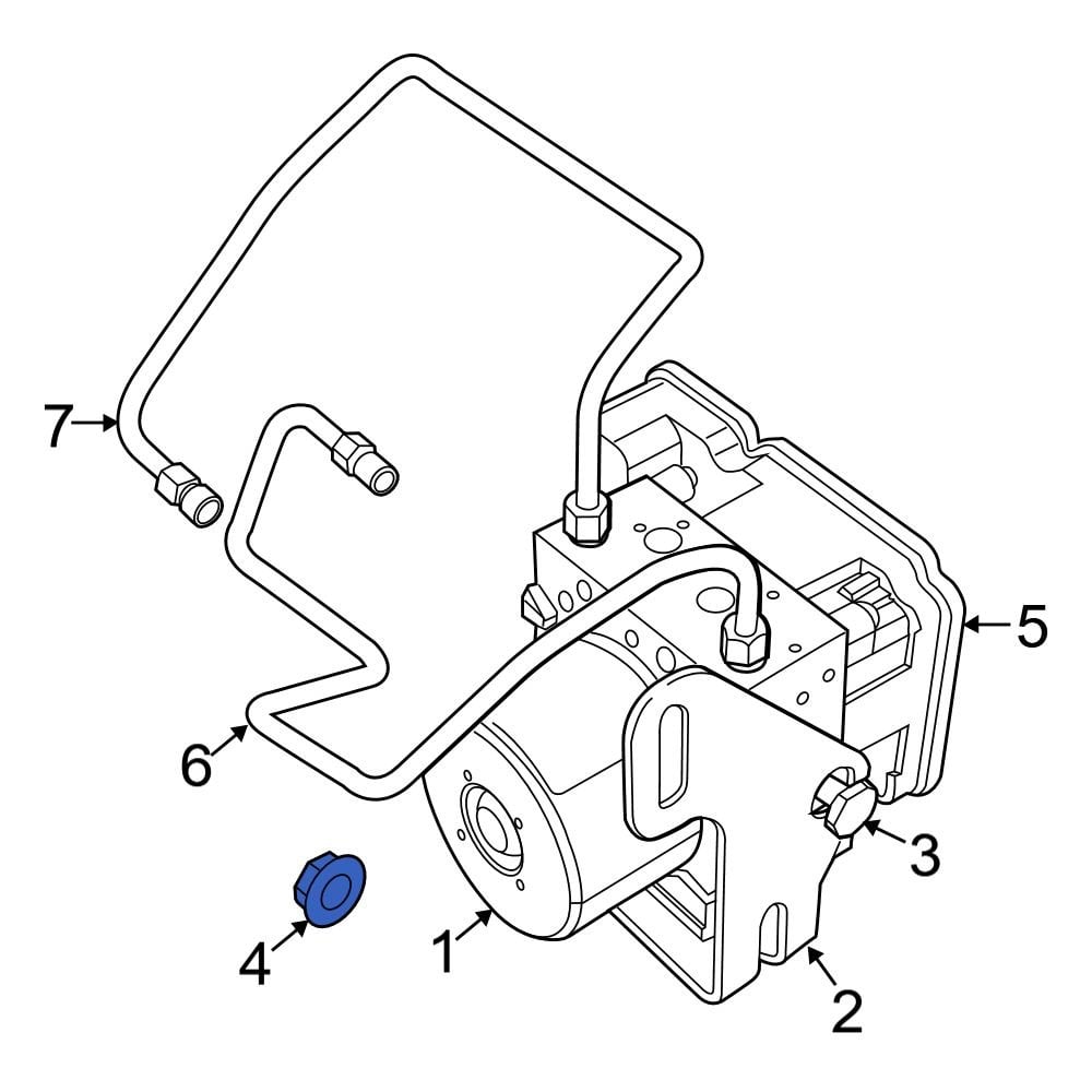 Dodge OE 6101831 - ABS Hydraulic Assembly Nut