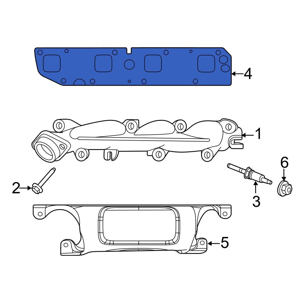 Dodge OE 5045496AA - Right Exhaust Manifold Gasket
