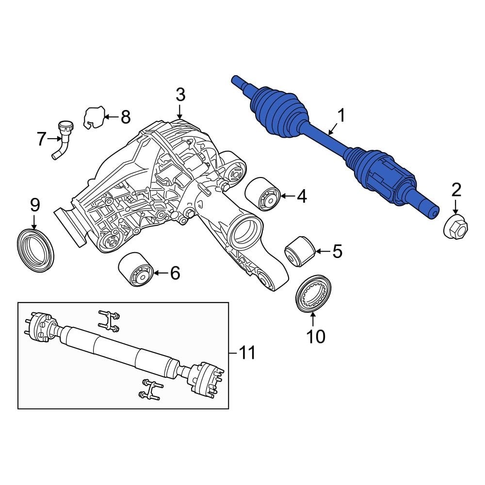 Dodge OE 4578885AC - Front Left CV Axle Assembly