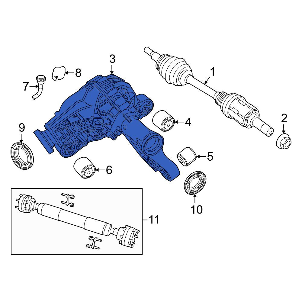 Dodge OE 68352175AA - Front Differential