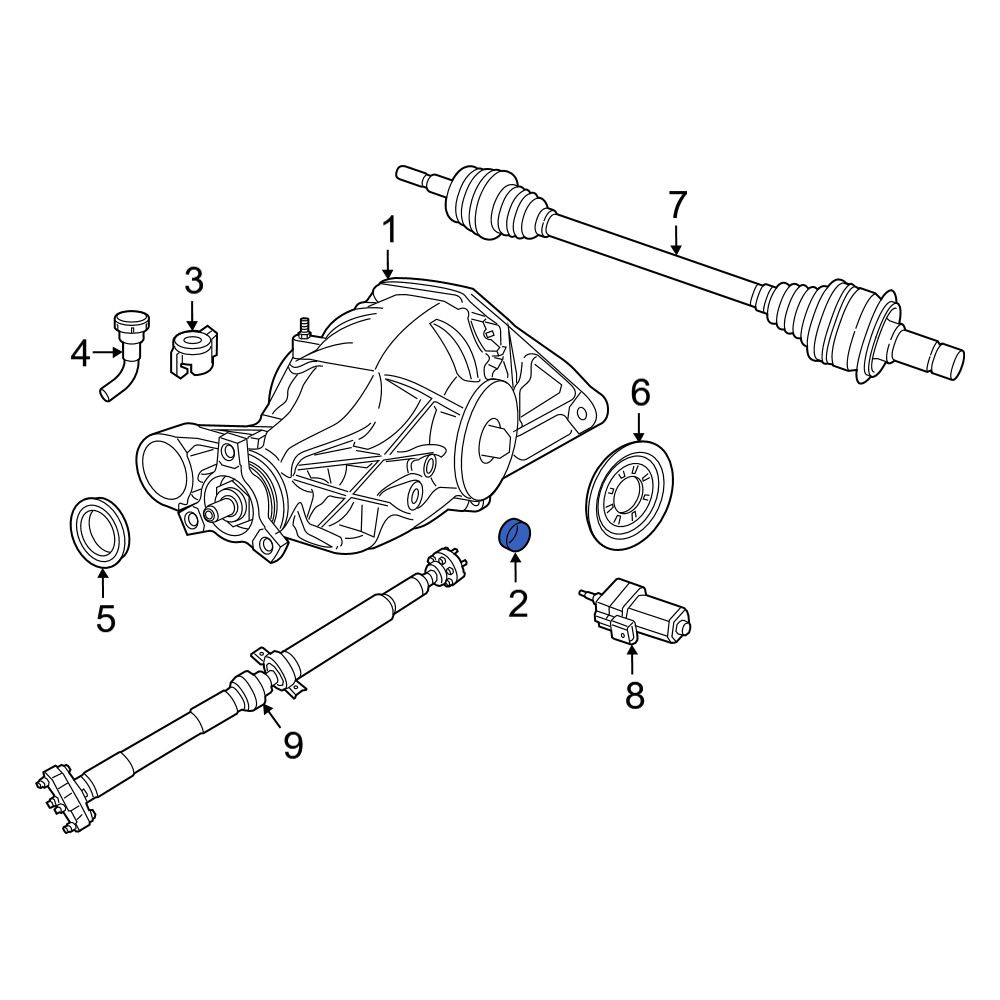 Dodge OE 68530769AA - Rear Differential Drain Plug
