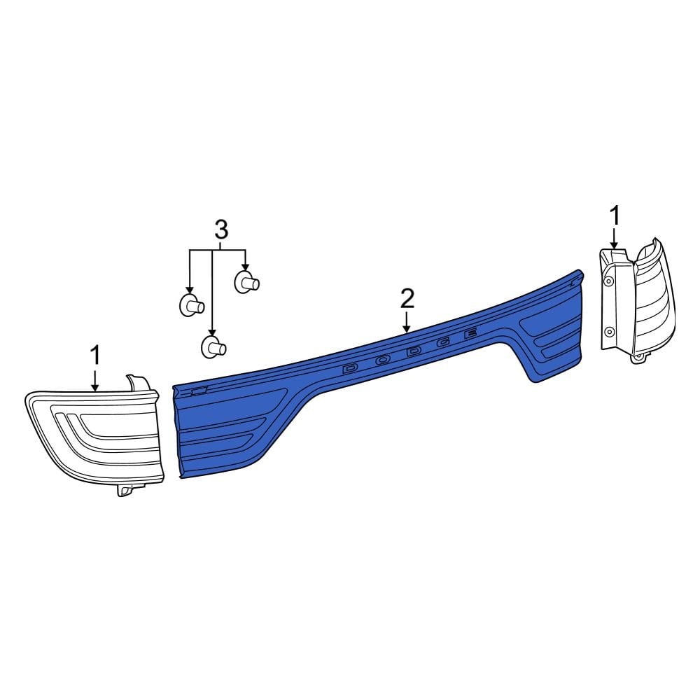 Dodge OE 68453659AC - Rear Back Up Light Assembly