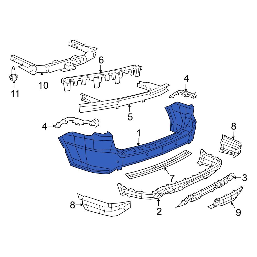 Dodge OE 6PN54TZZAA - Front Bumper Cover