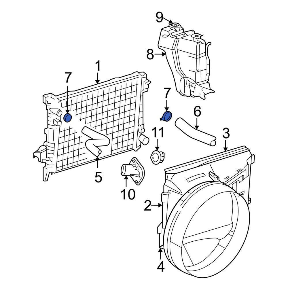 Dodge OE 55037660AA - Lower Radiator Hose Clamp