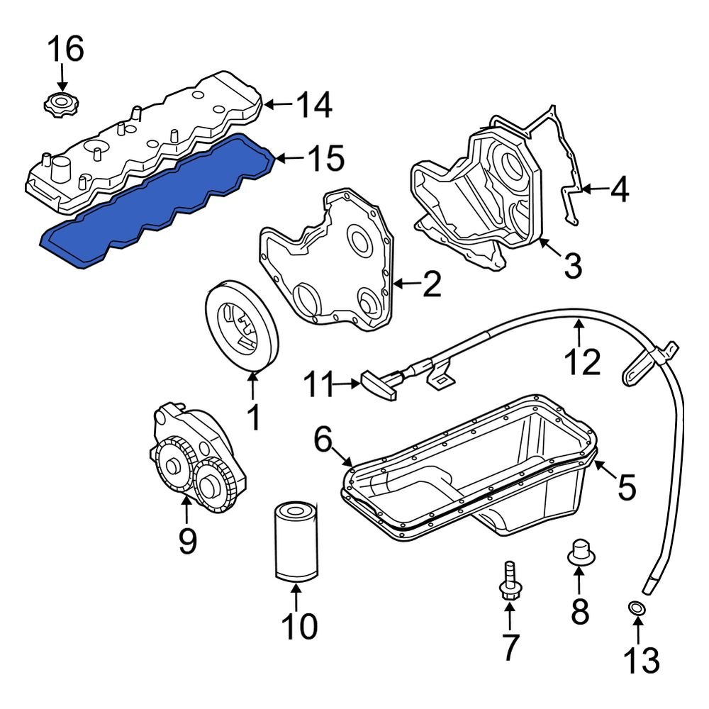 Dodge OE 5179091AD - Engine Valve Cover Gasket