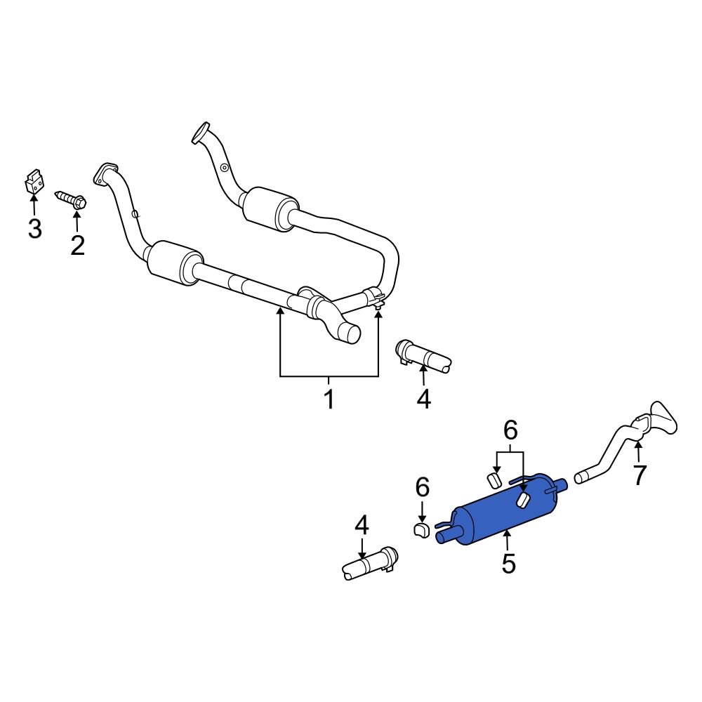 Dodge OE 52121604AB - Exhaust Muffler