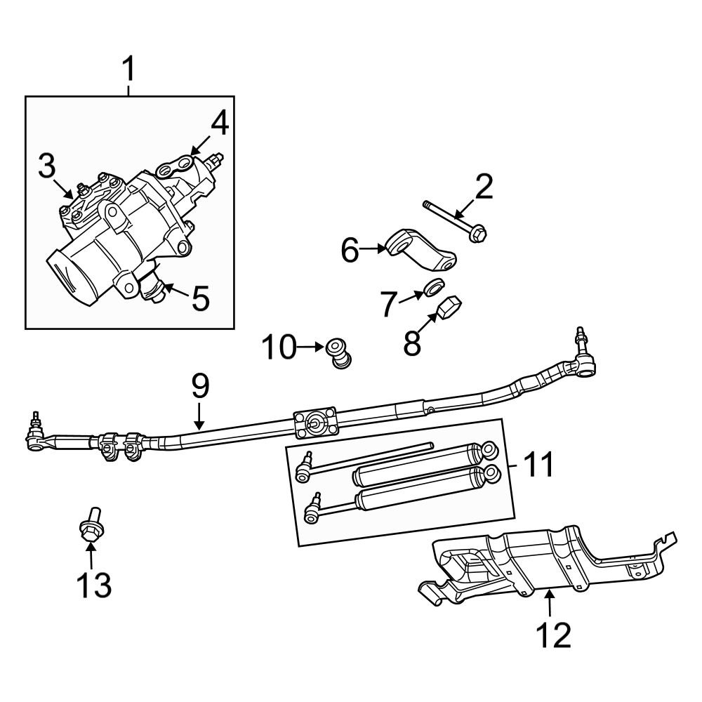 Dodge OE 68170214AB - Steering Gear Box