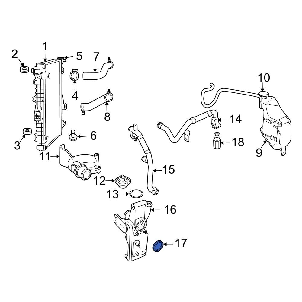 Dodge OE 4429697 - Engine Coolant Water Inlet Gasket