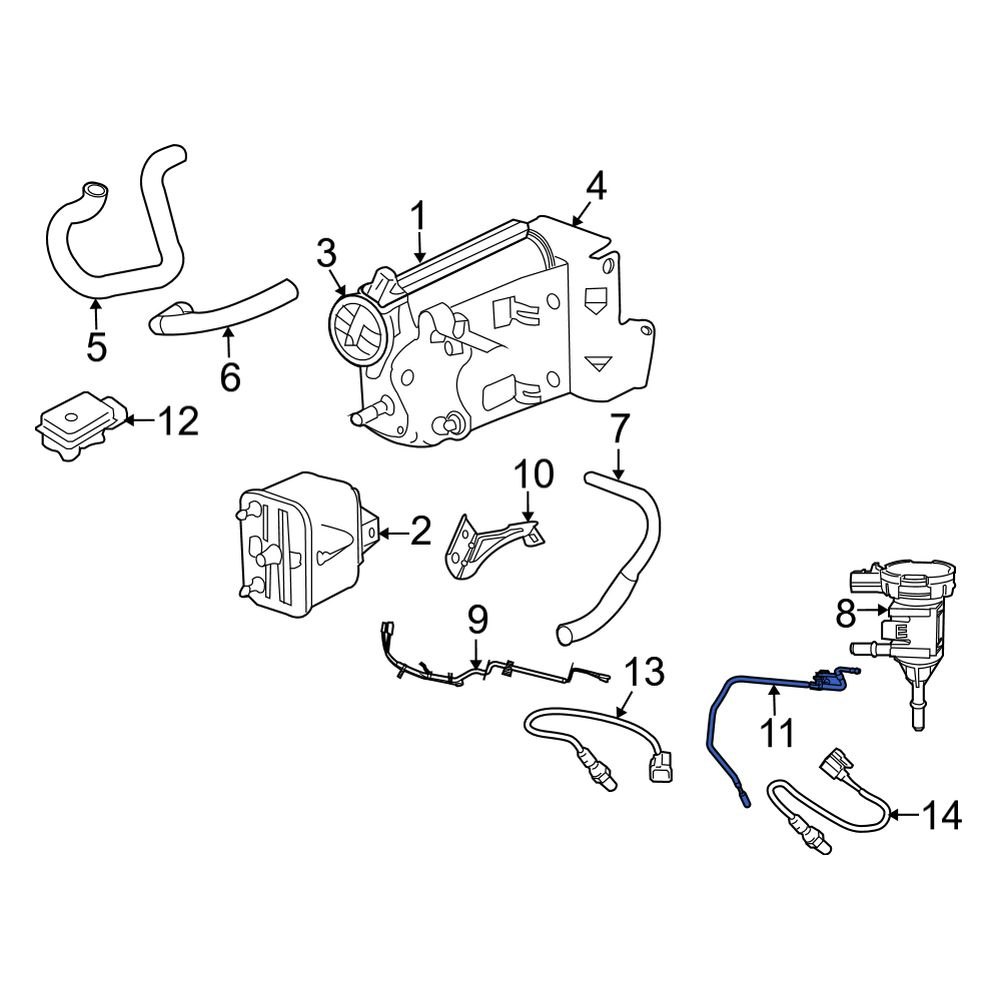 Dodge OE 55398339AE - Vacuum Hose