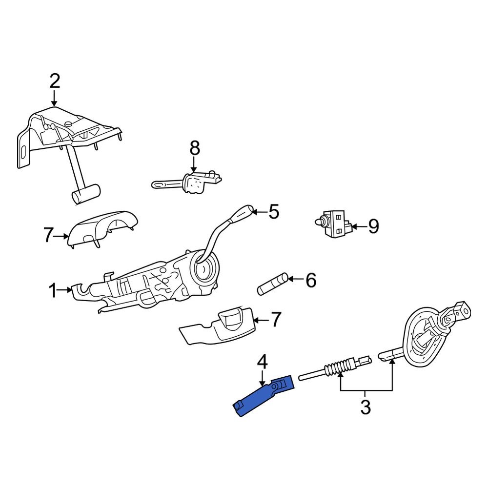Dodge OE 5057596AB - Lower Steering Shaft