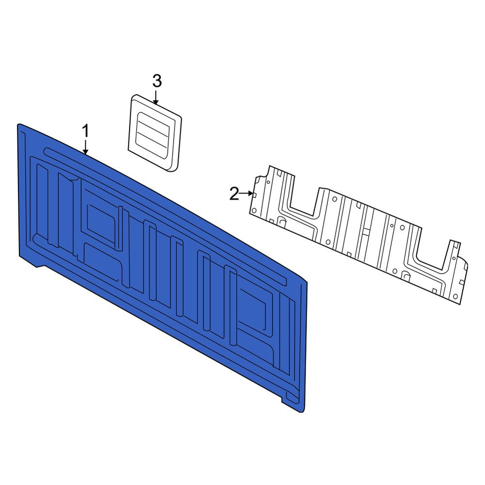 Dodge OE 68525516AA - Rear Outer Truck Cab Back Panel