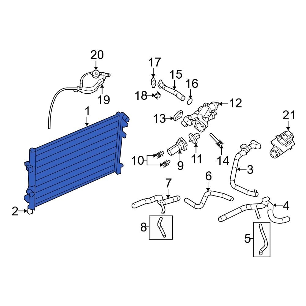 Dodge OE 68038238AB - Radiator