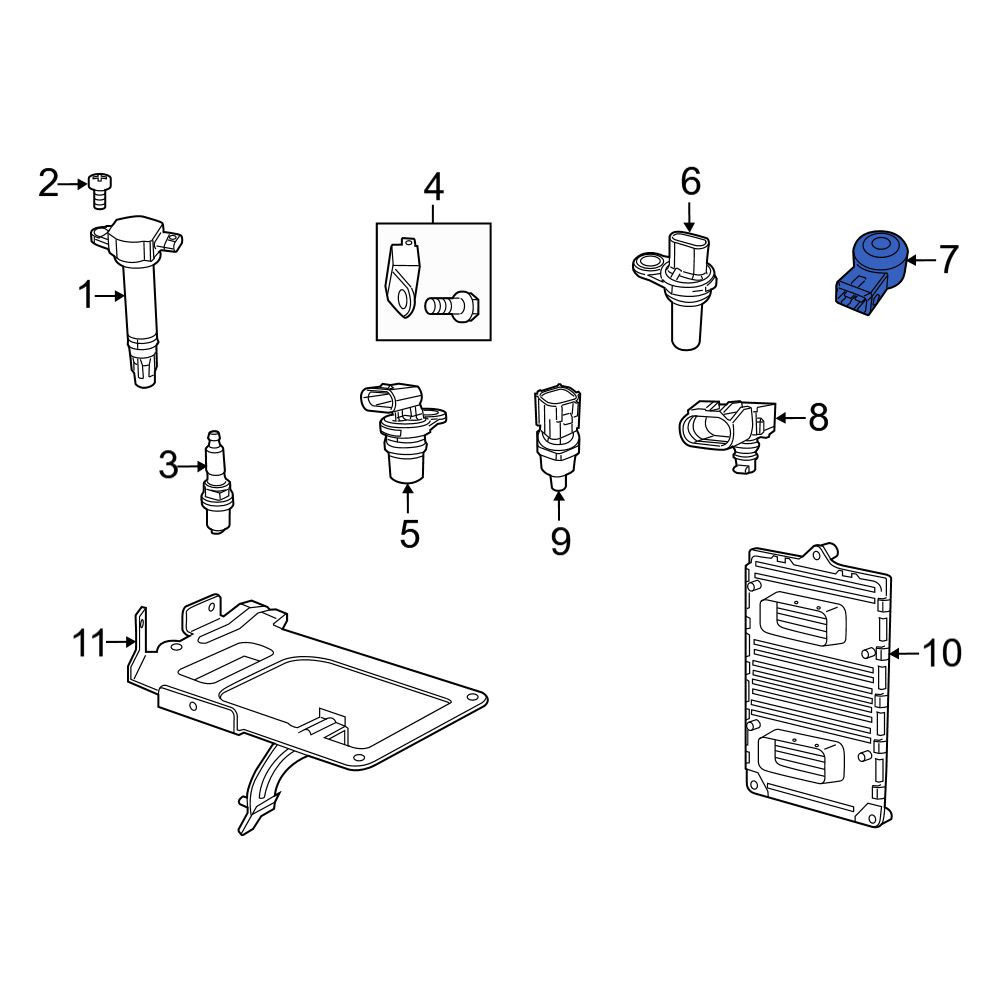 Dodge OE 5033316AB - Ignition Knock (Detonation) Sensor