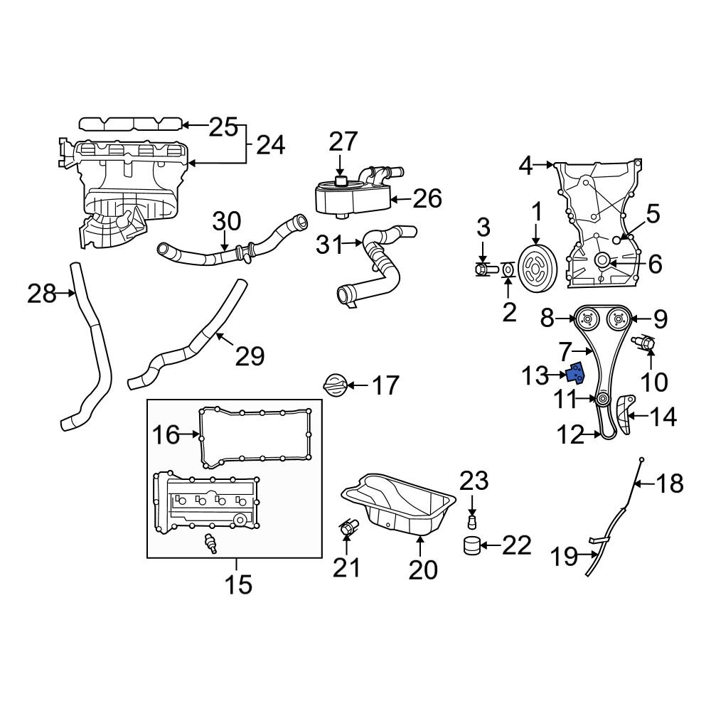 Dodge OE 2441025000 - Engine Timing Chain Tensioner