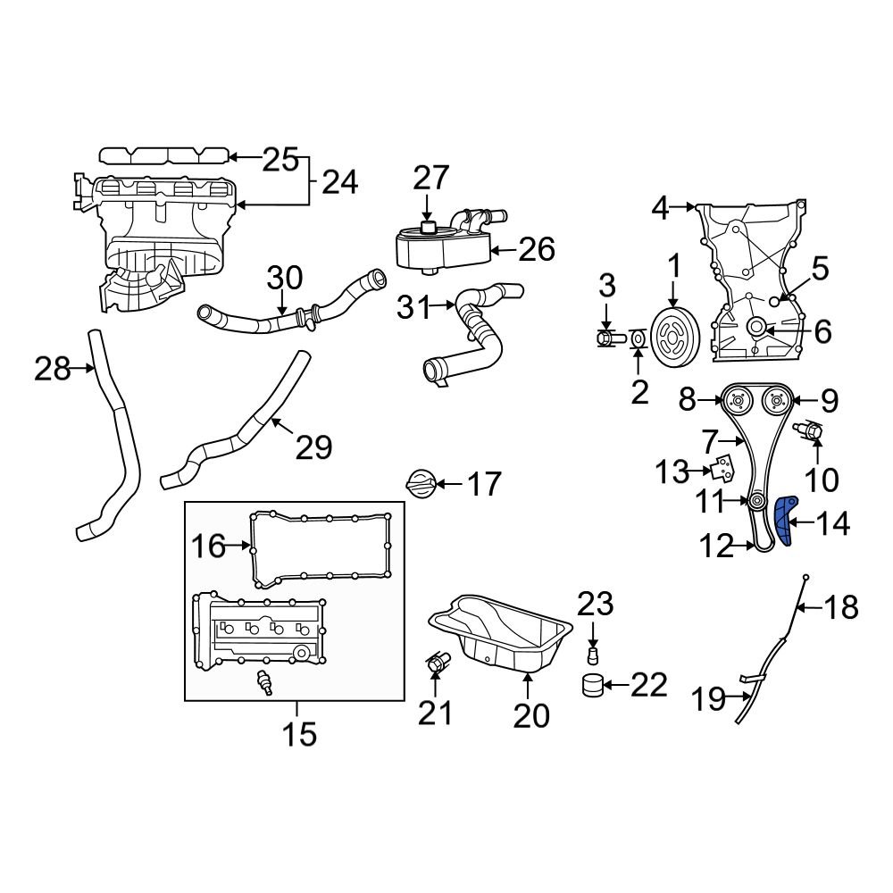 Dodge OE 2441025000 - Engine Timing Chain Tensioner