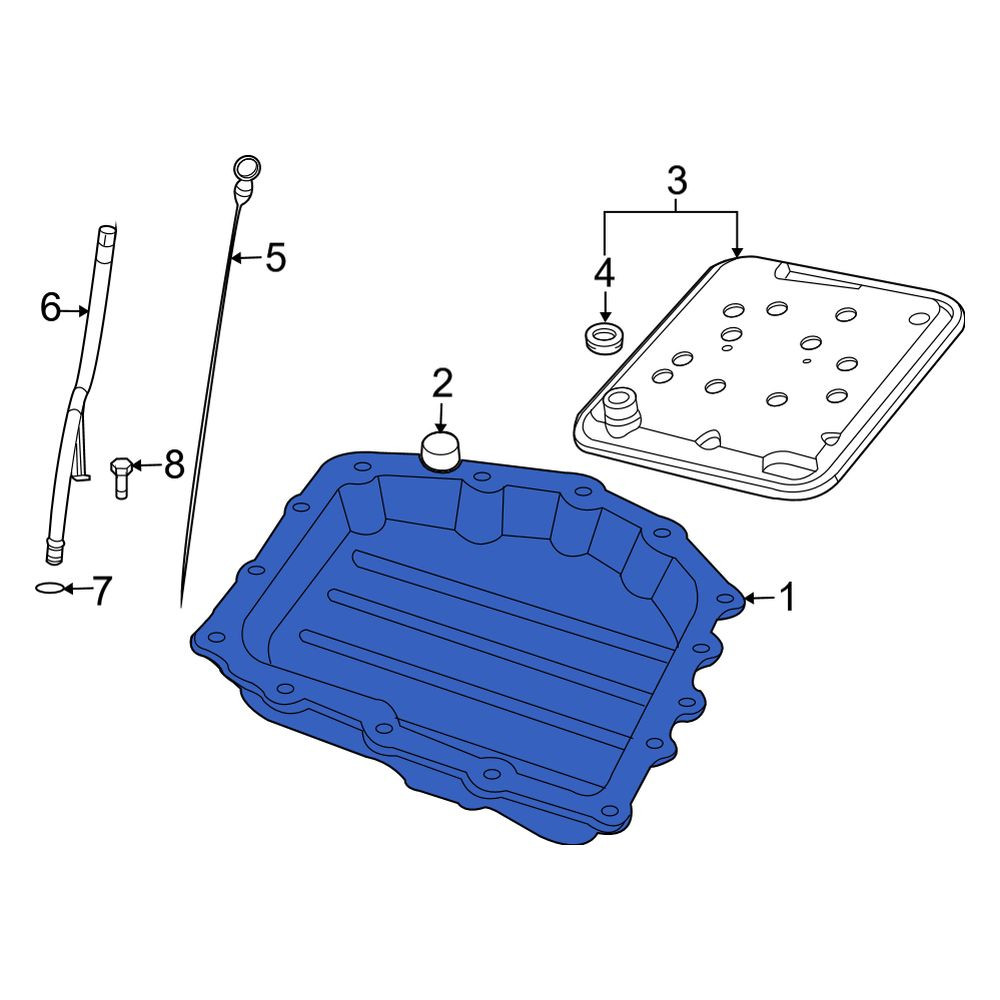Dodge OE 5078556AA - Transmission Oil Pan