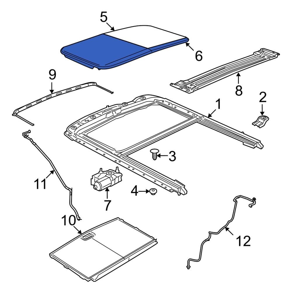 Dodge OE 5183172AC - Sunroof Seal