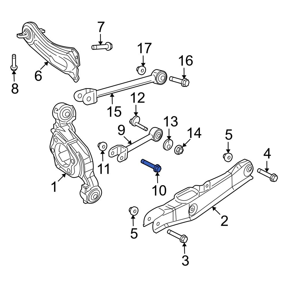 Dodge OE 6104242AA - Front Lateral Arm Bolt