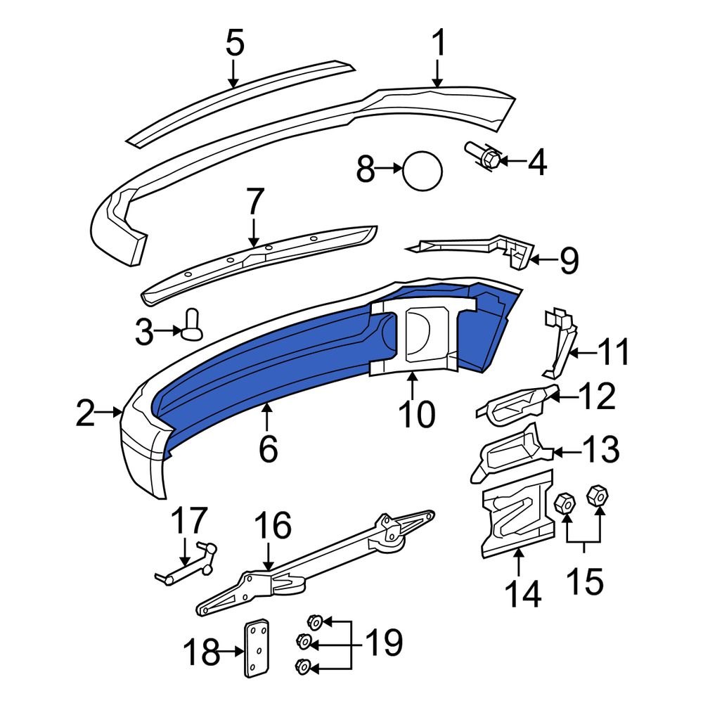 Dodge OE 55077337AD - Front Radiator Support Air Deflector