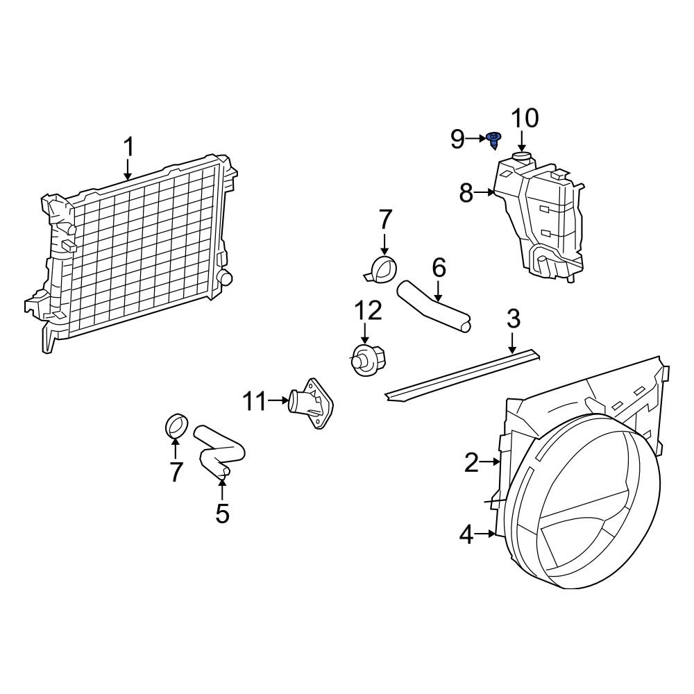 Dodge OE 6105098AA - Headlight Mounting Bolt