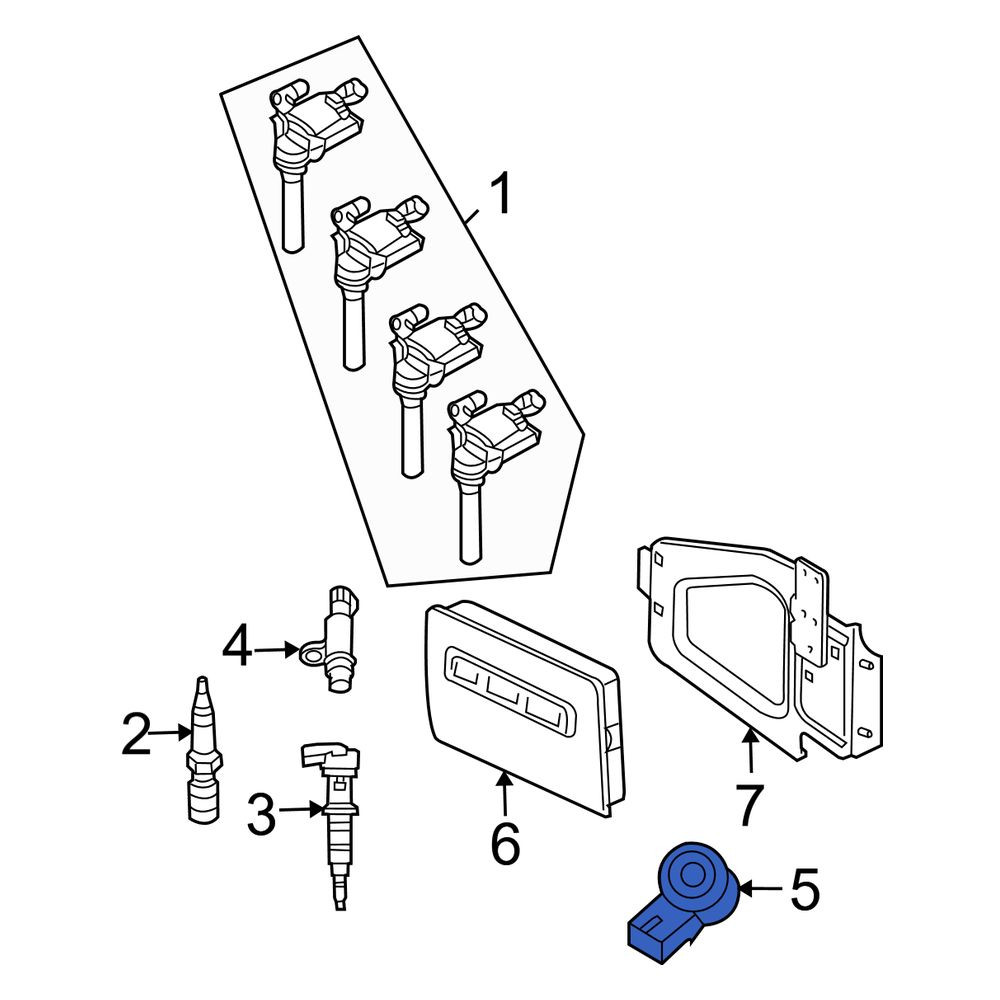 Dodge OE 5033316AB - Ignition Knock (Detonation) Sensor
