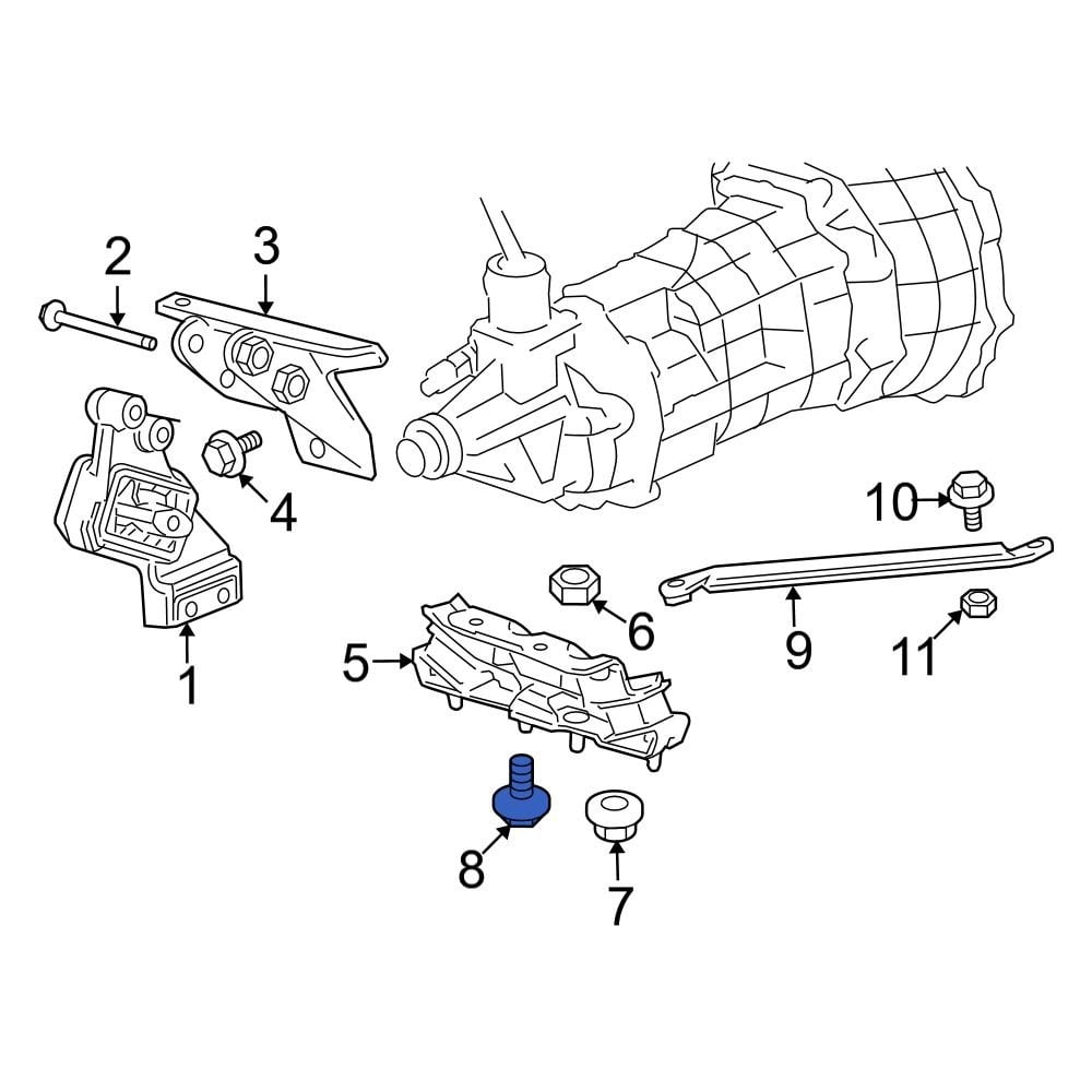 Dodge OE 6033358 - Manual Transmission Mount Bolt