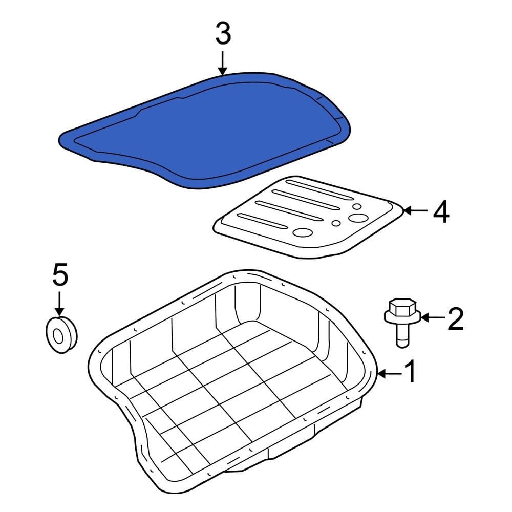 Dodge OE 2464324AD - Transmission Oil Pan Gasket