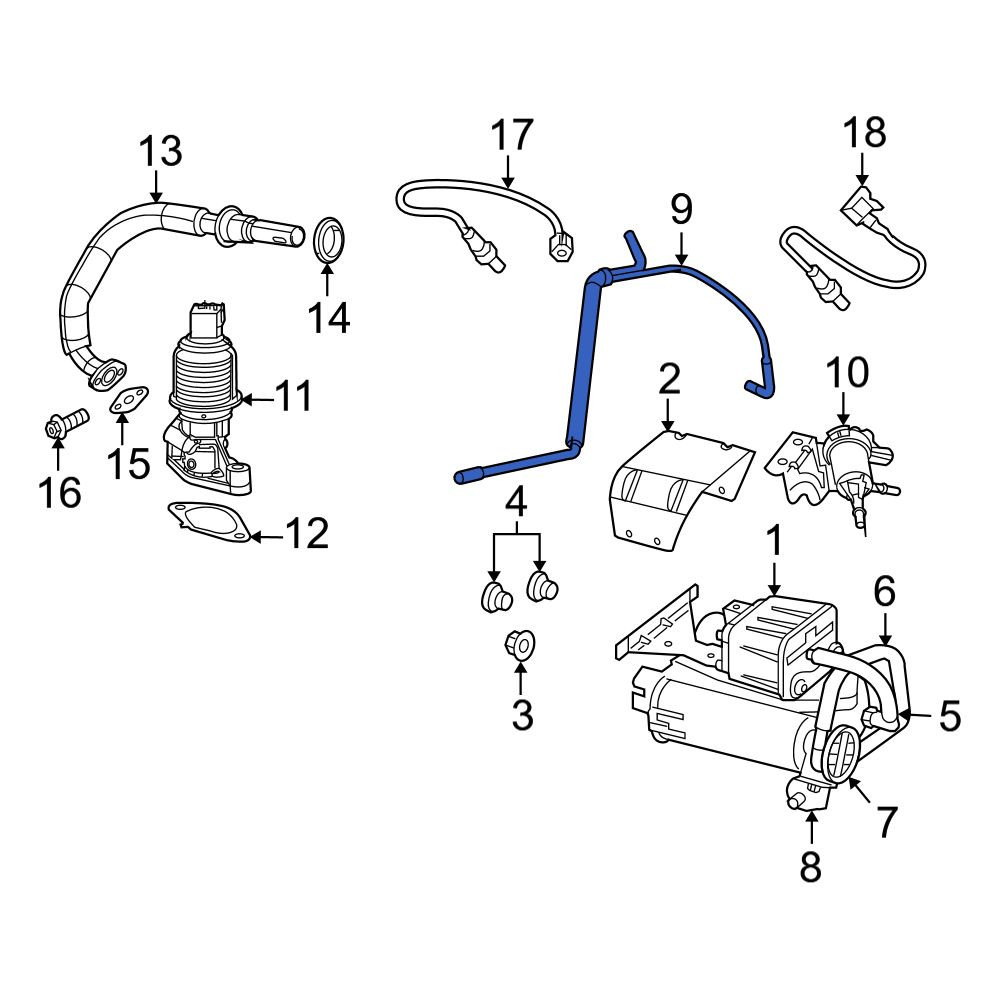 Dodge OE 55398361AA - Evaporative Emissions System Lines