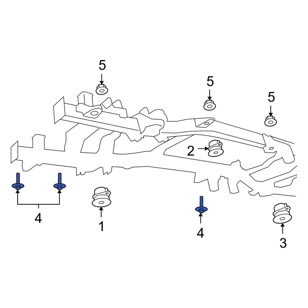 Dodge OE 6508326AA - Body Mount Cushion Bolt
