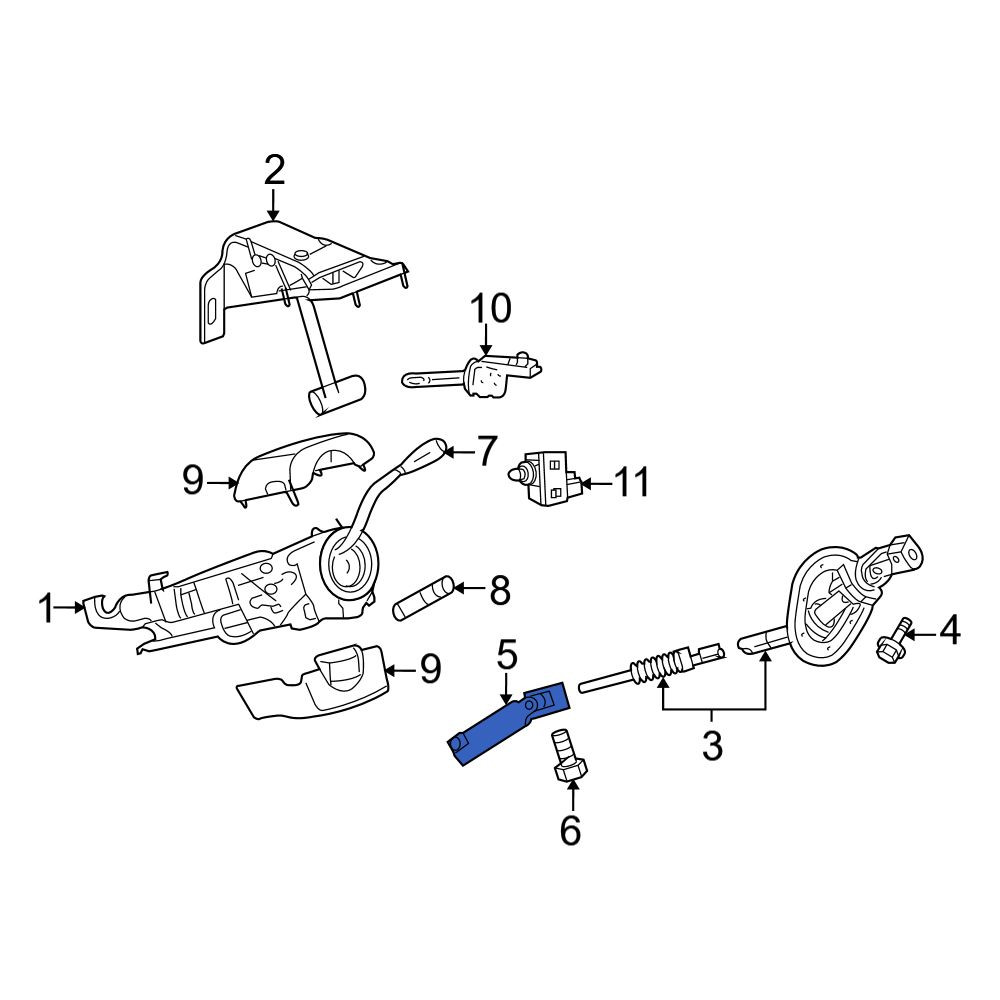 Dodge OE 55351285AD - Lower Steering Shaft