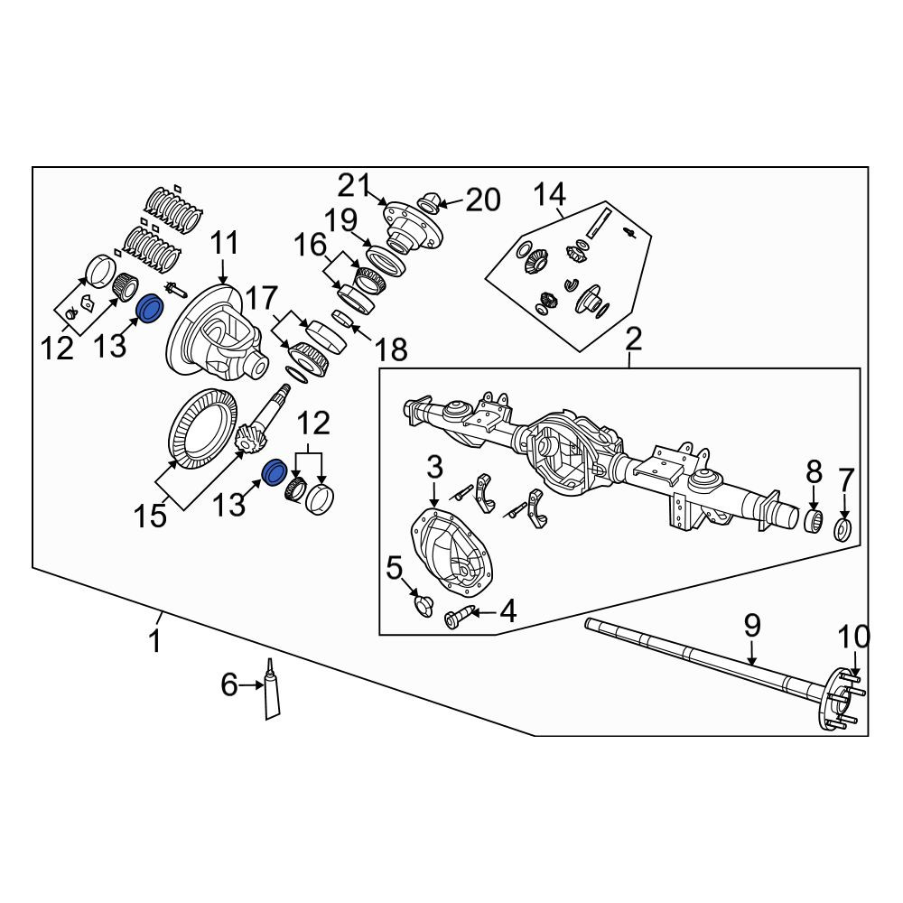 Dodge OE 68348590AA - Rear Differential Carrier Bearing Shim