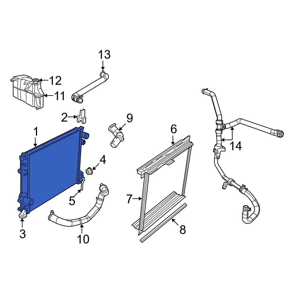 Dodge OE 68050126AB - Radiator