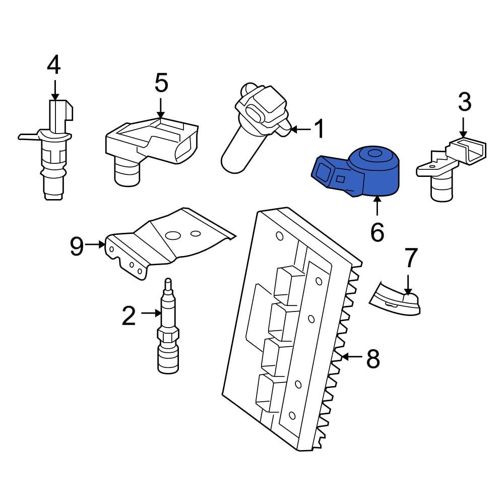 Dodge OE 5033316AB - Ignition Knock (Detonation) Sensor