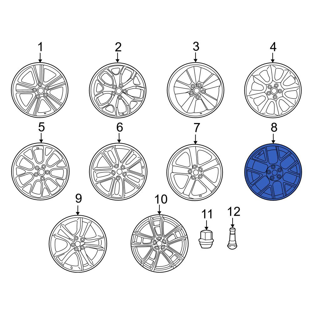 Dodge OE 1ZV91LAUAB - Wheel