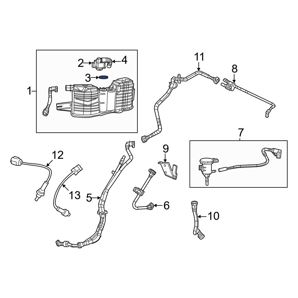 Dodge OE 52129436AB - Evaporative Emissions System Leak Detection Pump Seal