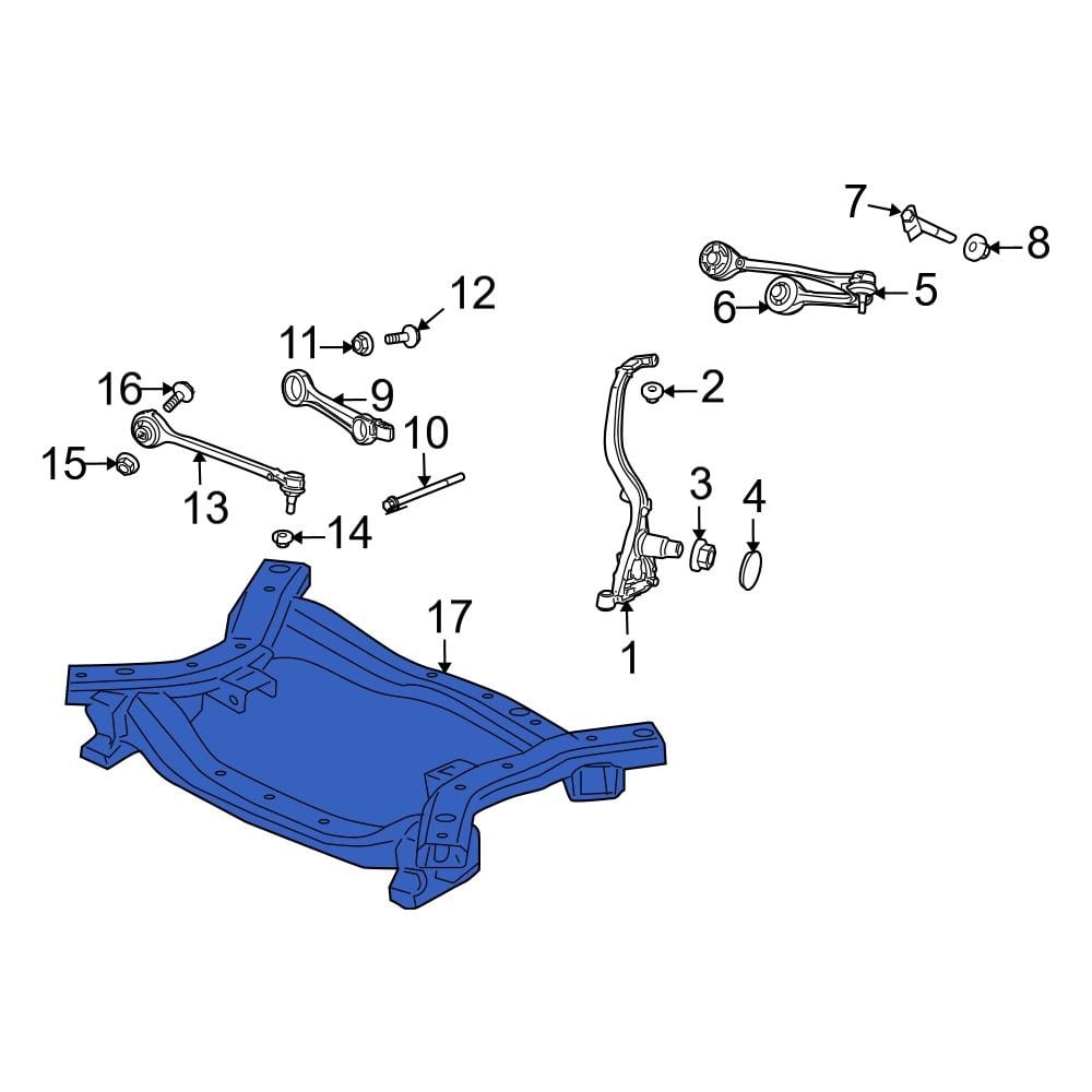 Dodge OE 68185029AA - Front Suspension Subframe Crossmember