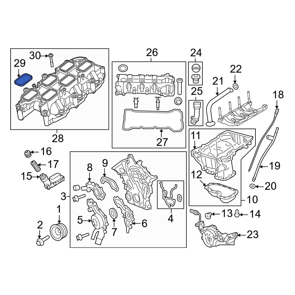 Dodge OE 5281823AA - Upper Engine Intake Manifold Gasket