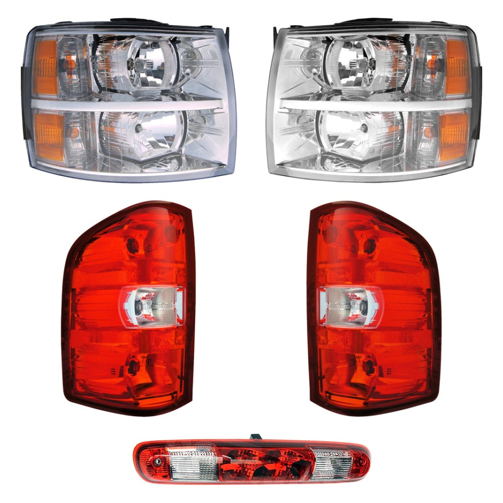 Dorman® BNDL-279525 - 5-Piece Kit (Driver and Passenger Side Headlights ...