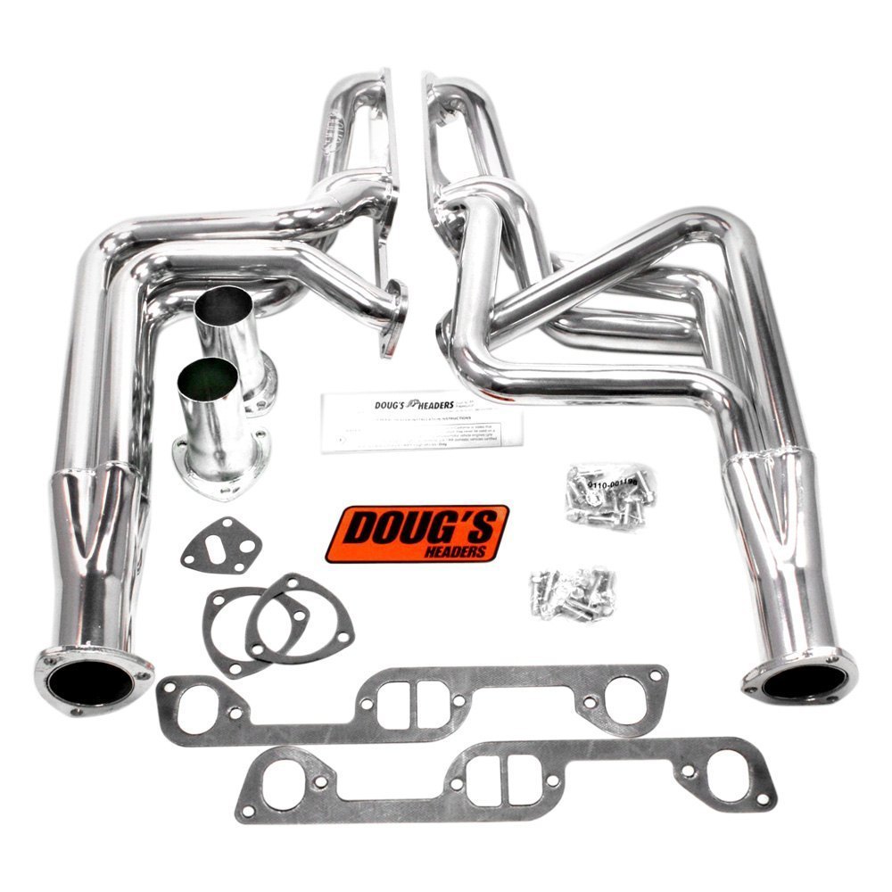 Doug's Headers® D570 - 4-Tube Steel Metallic Ceramic Coated Long Tube ...