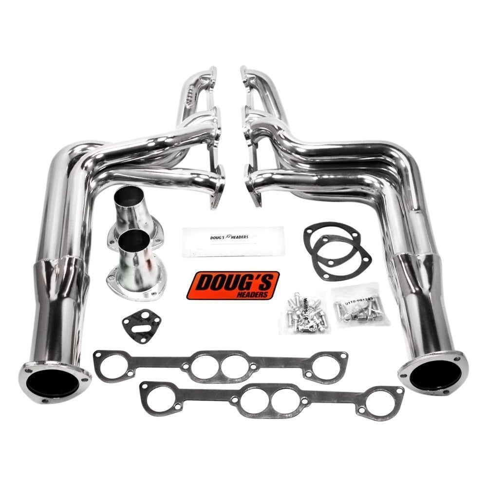 Doug's Headers® D581 - 4-Tube Steel Metallic Ceramic Coated Long Tube ...