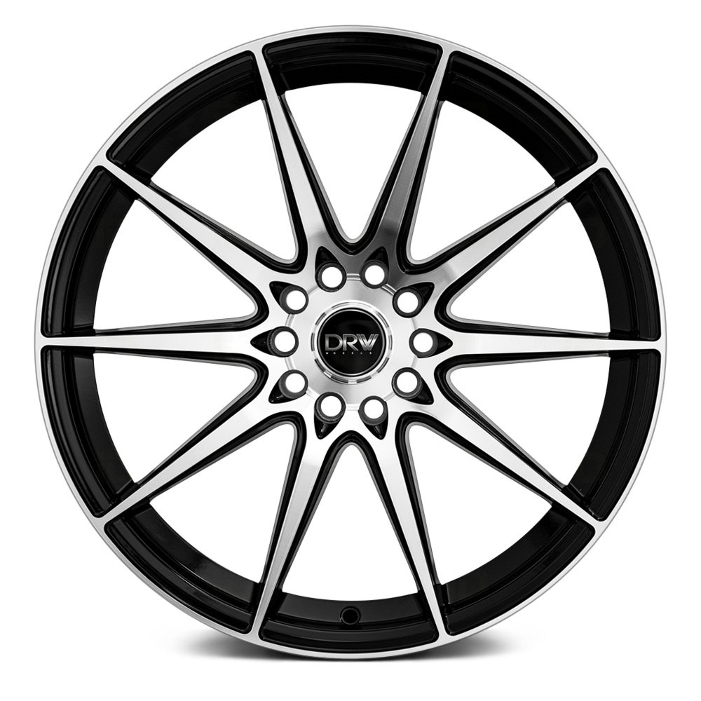 DRW® D19 Wheels - Black with Machined Face Rims - D19-177510H3873BMF-114.3