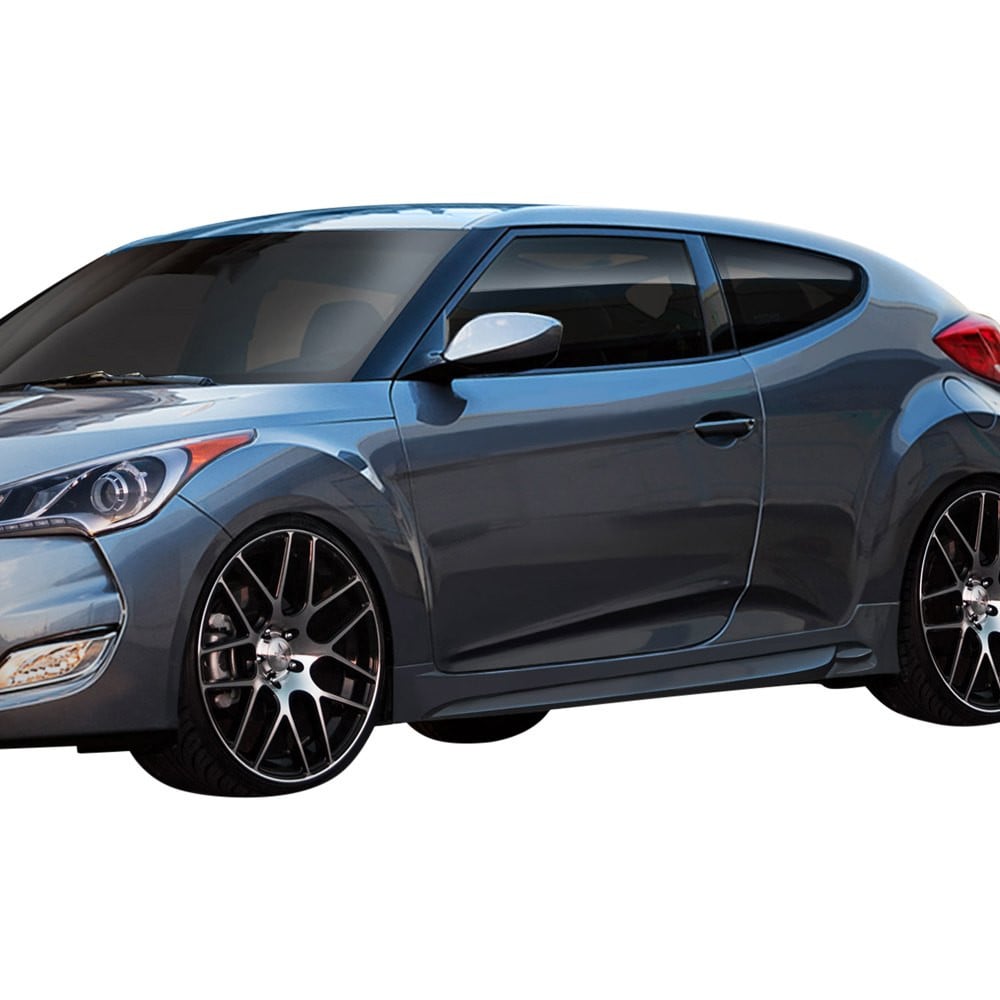 Duraflex® 112788 - N Design Style Fiberglass Side Skirts (Unpainted)