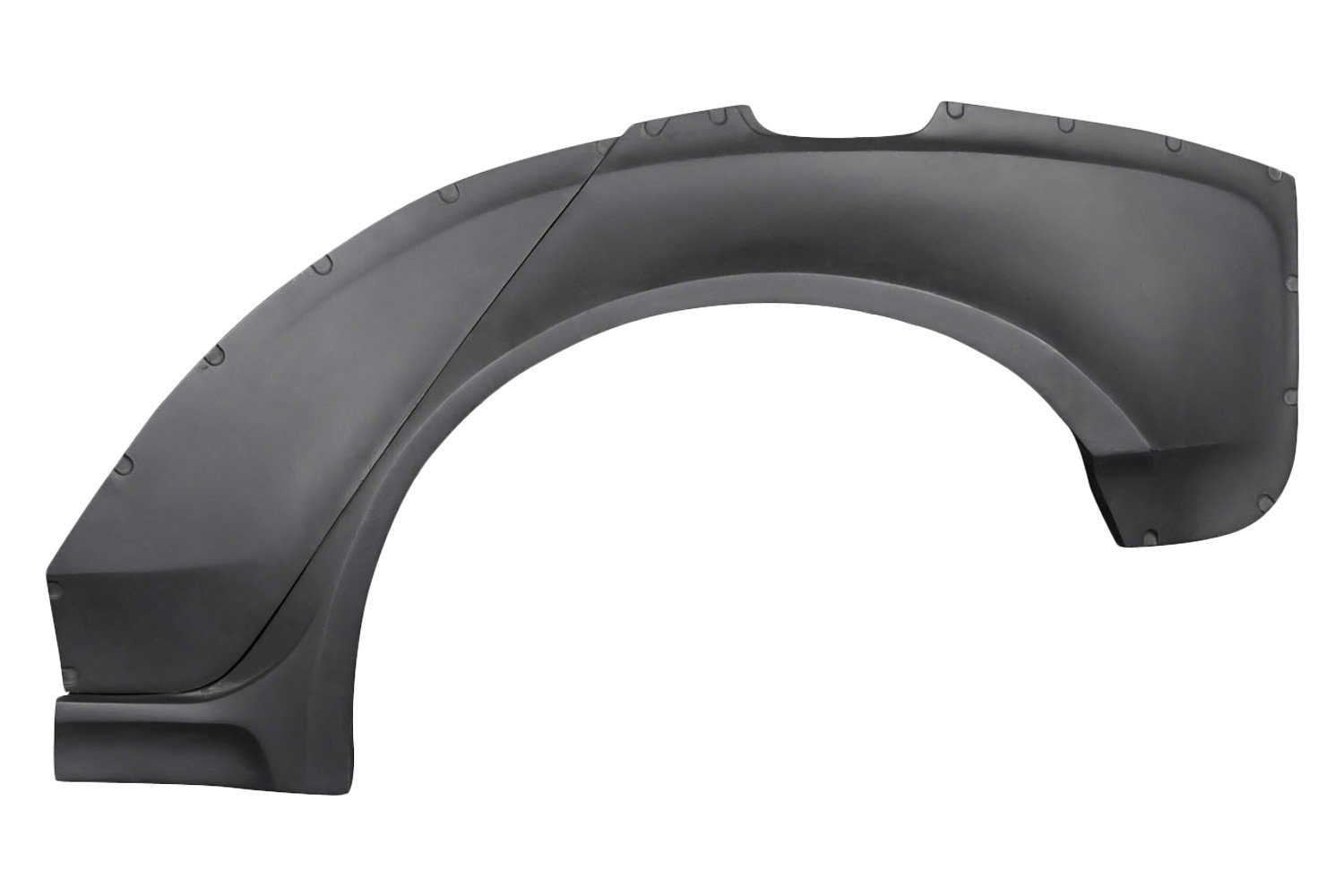 Duraflex® 117299 - Khan Style Fiberglass Rear Fender Flares (Unpainted)