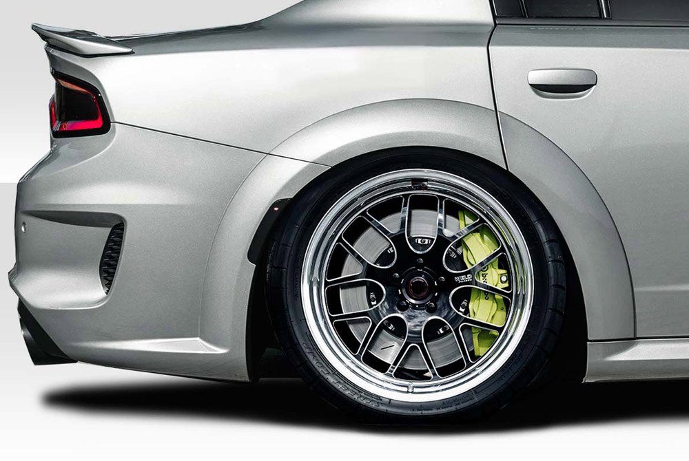 Duraflex® 117535 - Hellcat Fiberglass Front and Rear Wide Body Fender ...